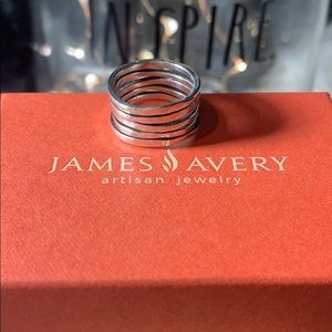 James Avery | Jewelry | James Avery Ring Silver Stacked 925 Stamped Euc ...